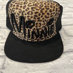 Disney | Accessories | Disney Minnie Mouse Cheetah Print Mesh Hat Cap ...